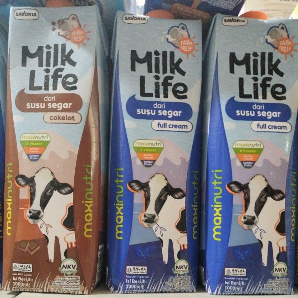Jual Milk life susu isi 1000ml/susu milklife 1 liter/savoria milklife ...