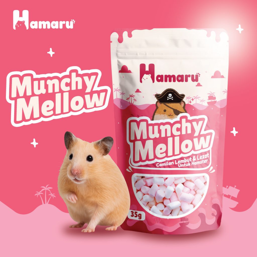 Jual HAMARU Snack Hamster Munchy Mellow Mini Marshmallow Camilan ...