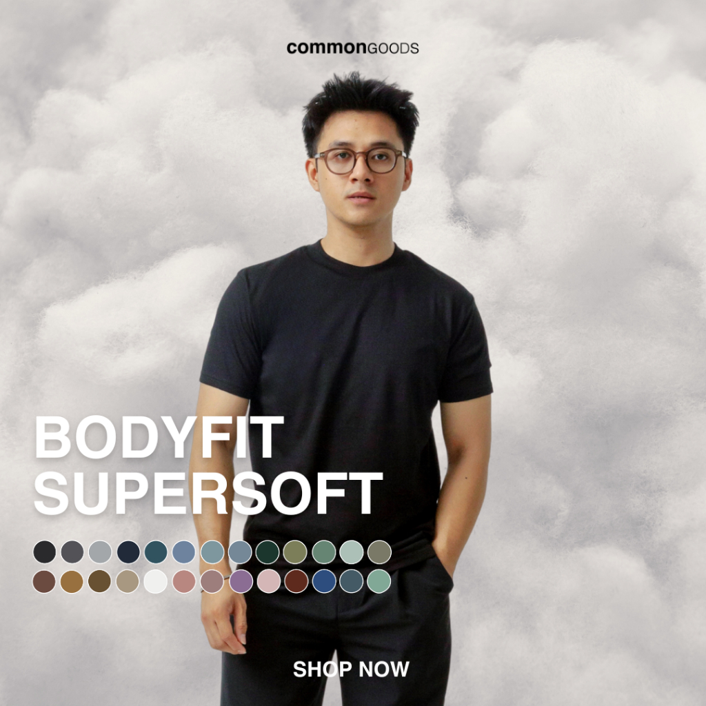 Jual Common Goods Short Sleeve Super Soft Body Fit T-Shirts - Black | Shopee Indonesia