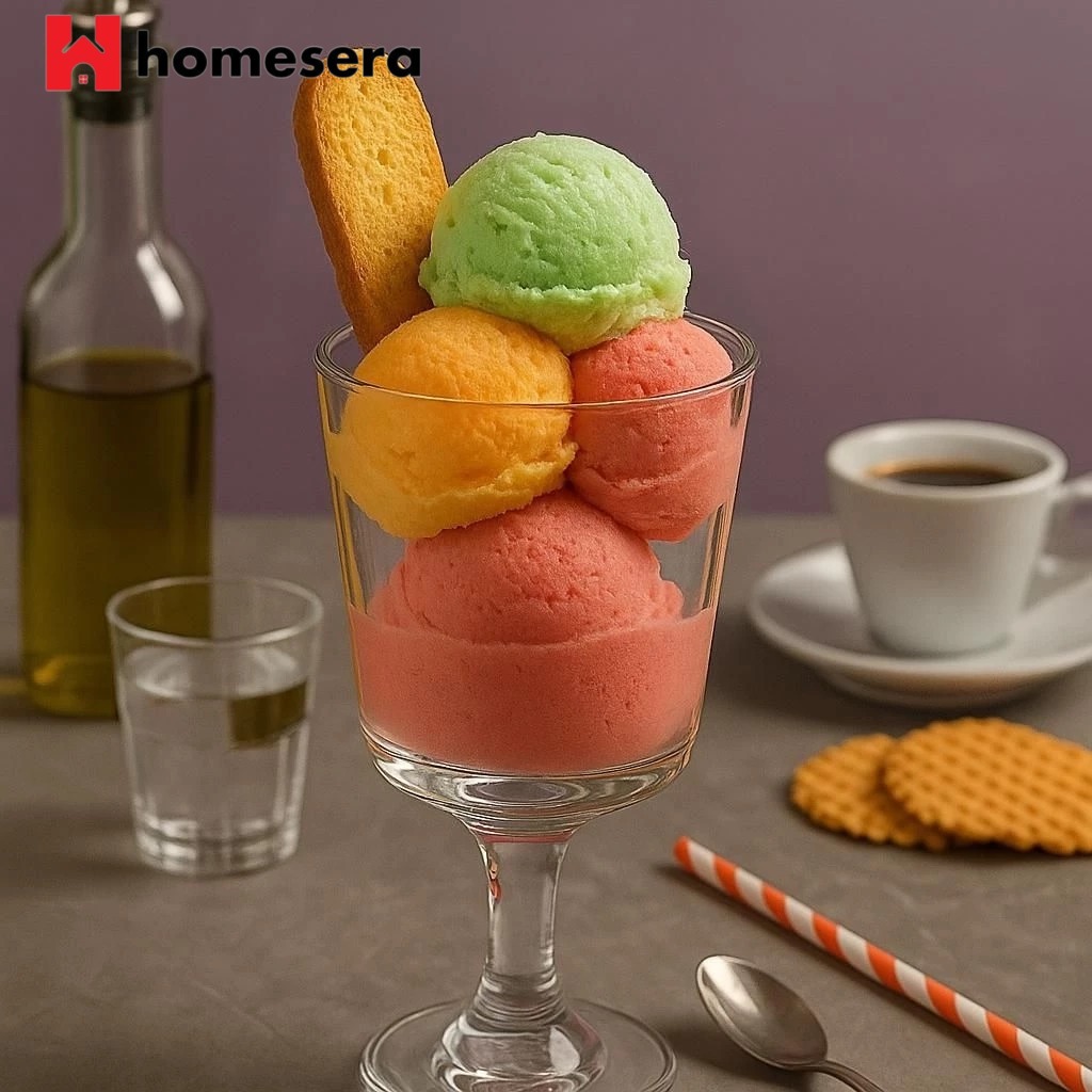 Jual Gelas Kaki Es Krim Kaca (6pcs) – Tinggi 14.5cm Cocok untuk Dessert ...