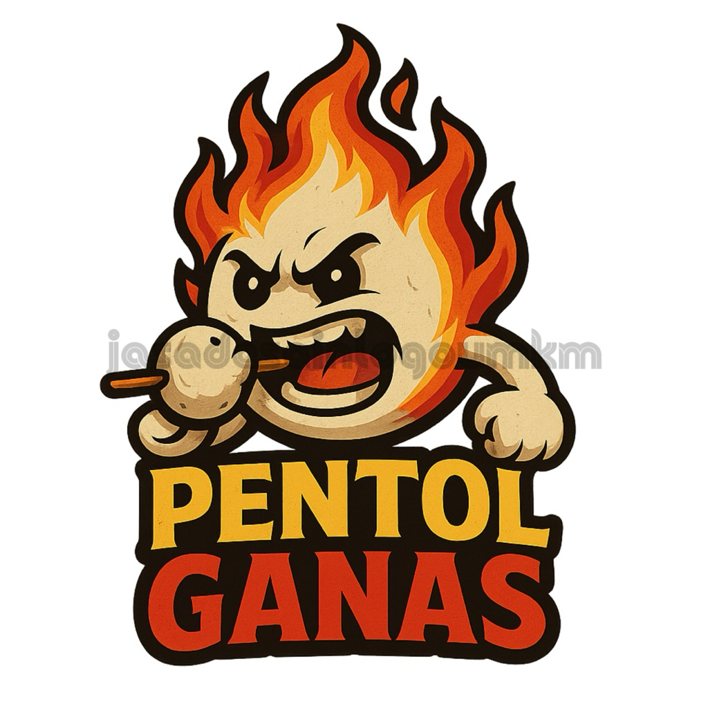 Jual JASA DESAIN LOGO UMKM PENTOL GANAS - CONTOH 01 | Shopee Indonesia