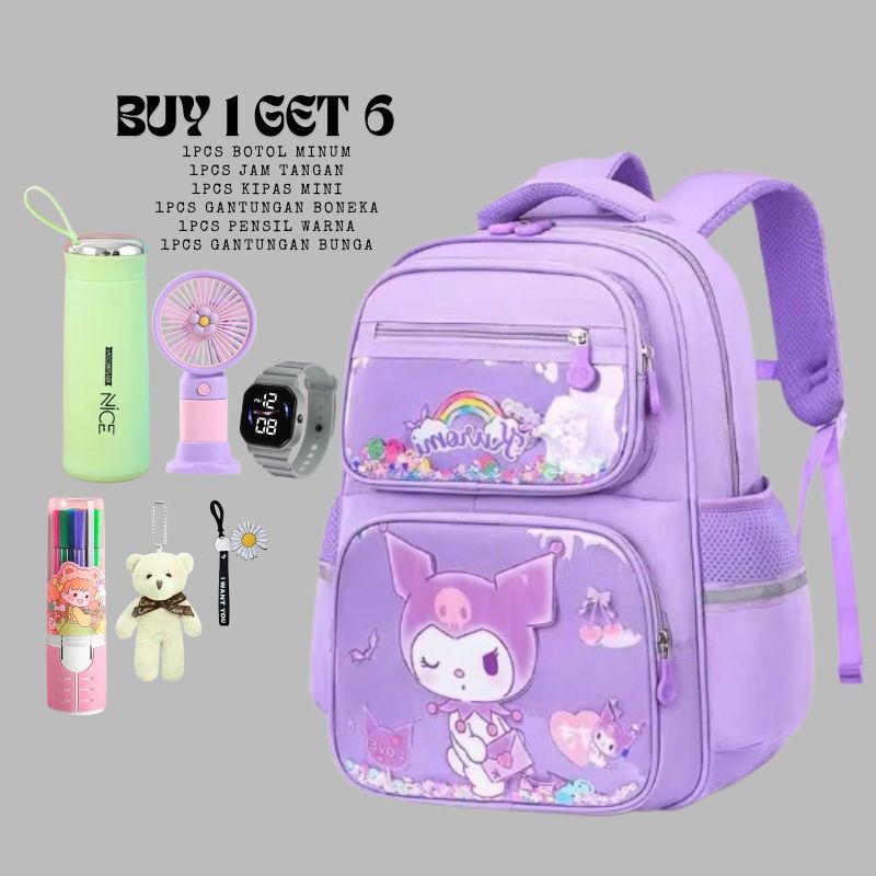 Jual Tas Ransel MIKA terbaru backpack sekolah sd/smp/sma 2025 Buy 1 Get 6 | Shopee Indonesia