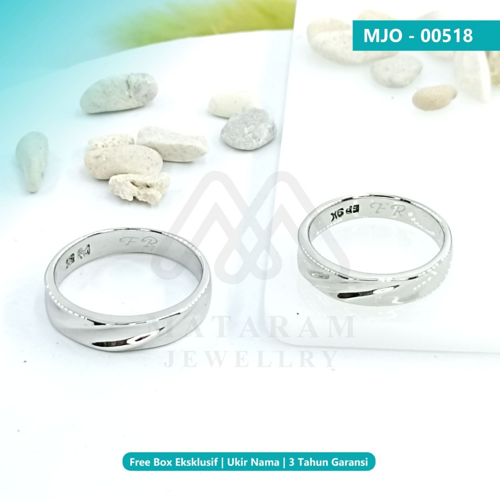 Jual Cincin Kawin Couple Perak 925 Silver MT207 - Bebas Request Model ...