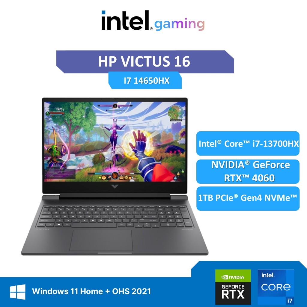 Jual HP VICTUS 16 I7 14650HX RTX4070 8GB/ 16GB 1TB W11+OHS 16.1FHD ...