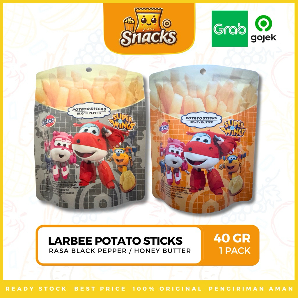 Jual Lav.Snacks︱Larbee Potato Sticks Black Pepper / Honey Butter 40GR ...
