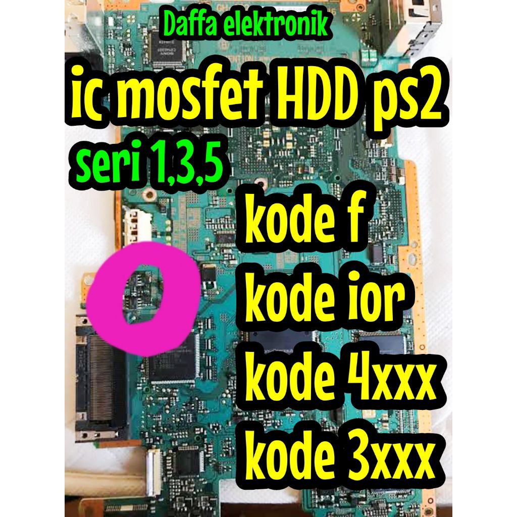 Jual ic mosfet PS2 tegangan 12 volt dan 5 volt hardis PS2 / IC mosfet ...