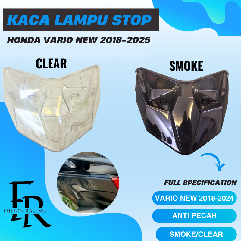Jual Cover Kaca Lampu Stop ALL NEW VARIO 150/125 LED 2018-2025 Anti ...