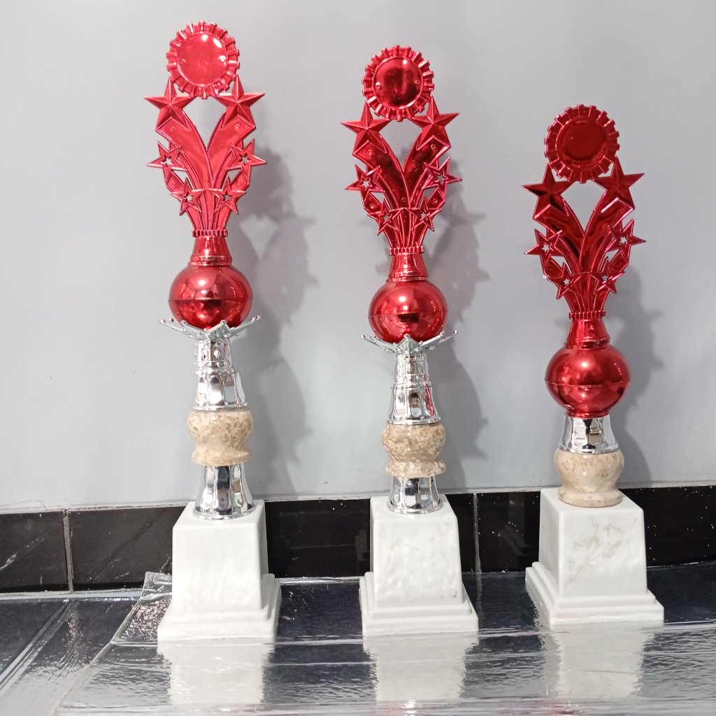 Jual Piala Set Juara 123 Kombinasi Mahkota Marmer Telur Edisi 17 Agustus Piala Silver Lomba ...