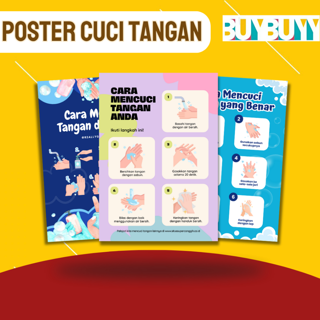 Jual Poster Edukasi Anak Tema Cuci Tangan,Ukuran A3 | Shopee Indonesia