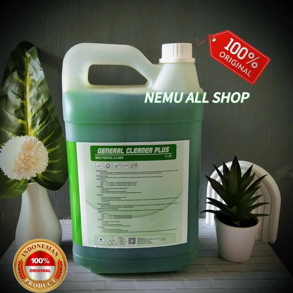 Jual GENERAL CLEANER PLUS 5 Liter iClean (Deterjen pembersih semua ...