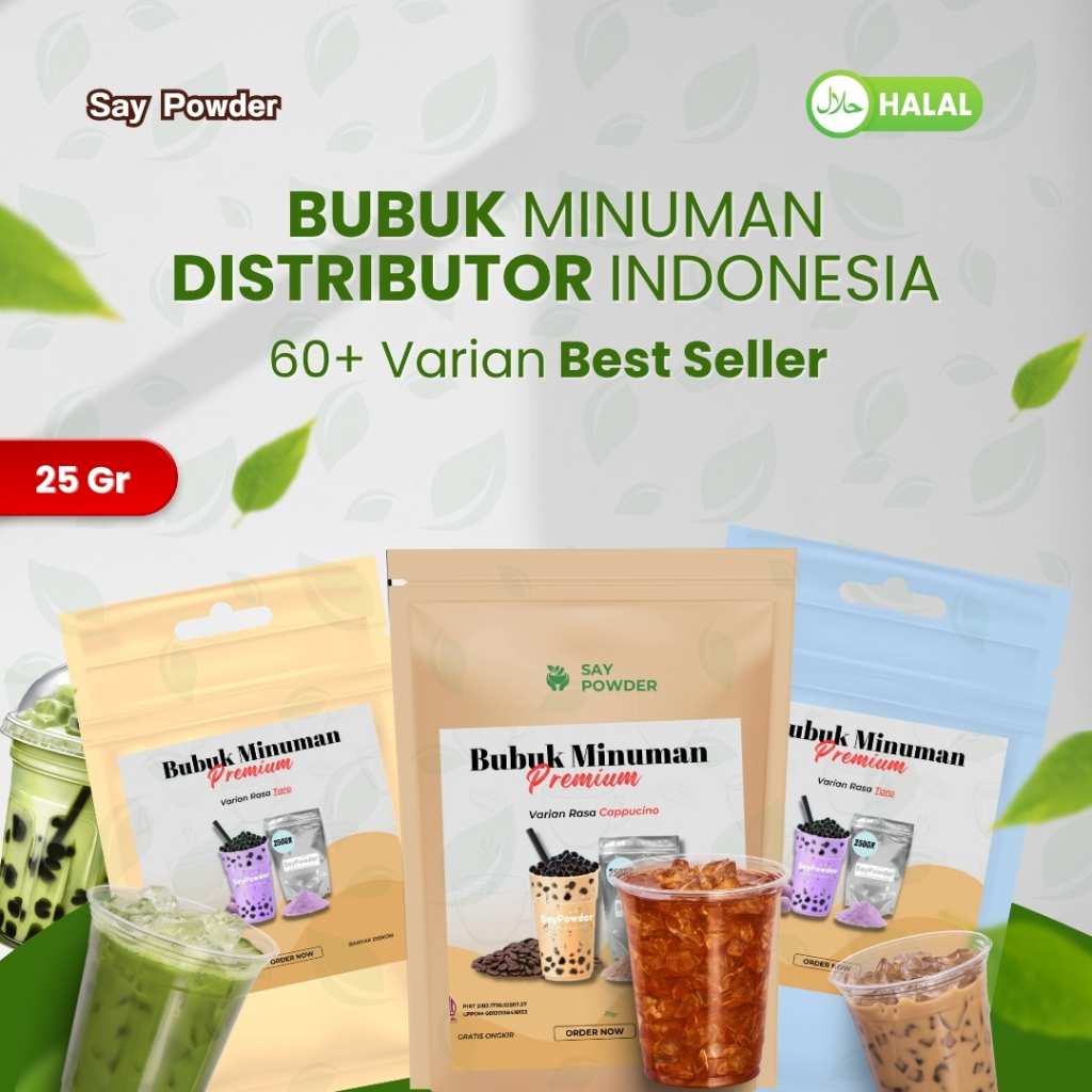 Jual Bubuk Minuman Varian Buah Premium 25 Gram Aneka Rasa Coklat Viral ...