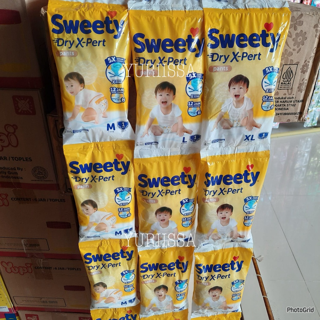 Jual Popok SWEETY Bronze Renceng ( 6 sachet ) | Shopee Indonesia