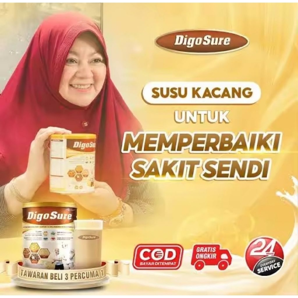 Jual DIGO SURE ASLI % ORIGINAL SUSU VITAMIN KESEHATAN TULANG DAN SENDI ...