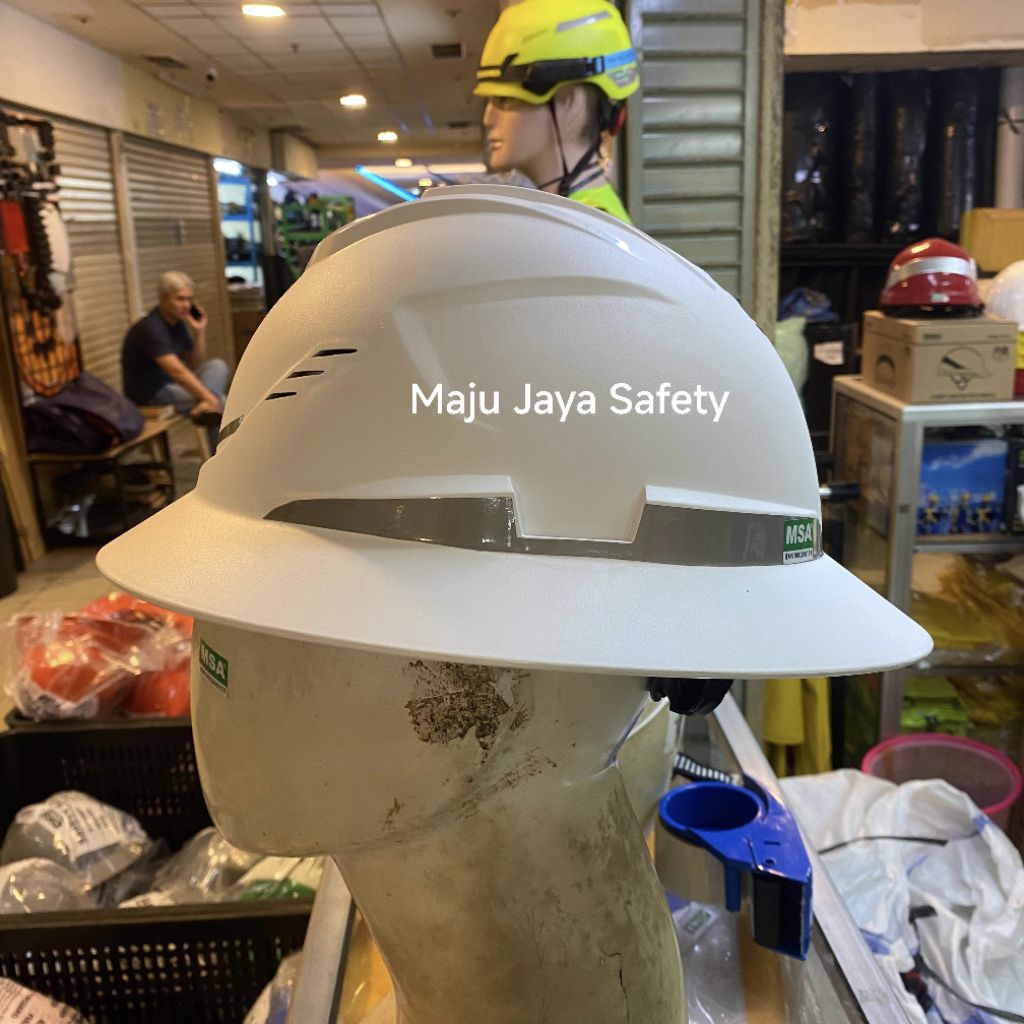 Jual Helm Safety MSA Fullbrim Fastrack / Safety Helmet MSA Fullbrim ...
