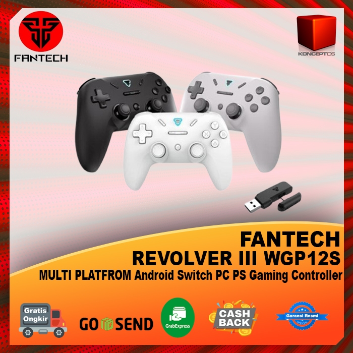 Jual FANTECH REVOLVER III WGP12S Gamepad HALL EFFECT Wireless MULTI ...
