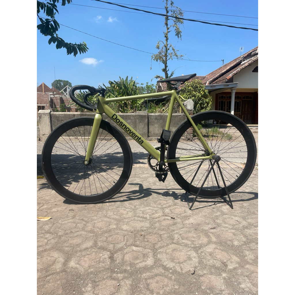 Jual sepeda fixie dosnoventa hijau custom | Shopee Indonesia