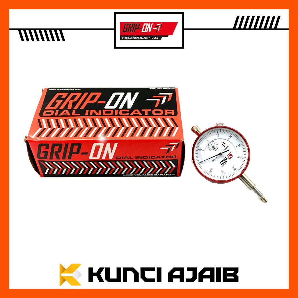 Jual GRIP ON 58-201 Dial Indicator 10 mm - Indikator Jarum Analog Alat ...