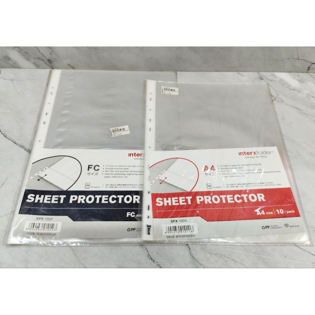 Jual SHEET PROTECTOR A4 & FC / MAP KERTAS / MAP DOKUMEN / MAP BERKAS ...