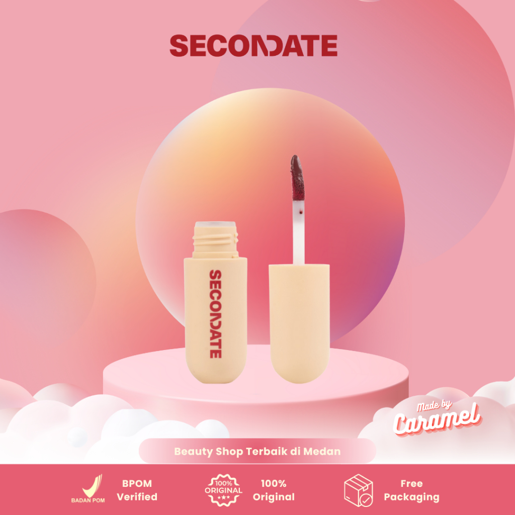 Jual SECONDATE Milky Gel Lip Tint - Brunch Picnic Gallery Naughty ...