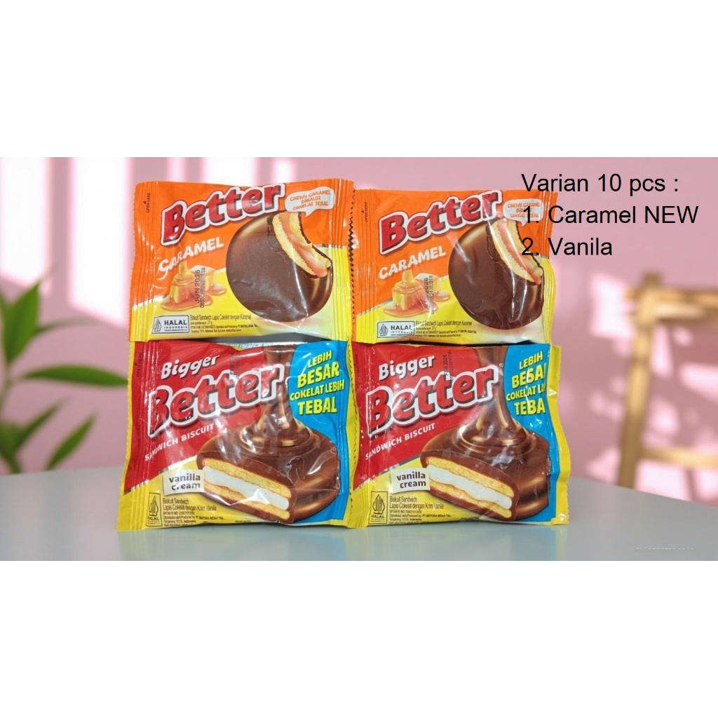 Jual Roma Better all varian 10 pcs BOX better Caramel NEW Sandwich ...