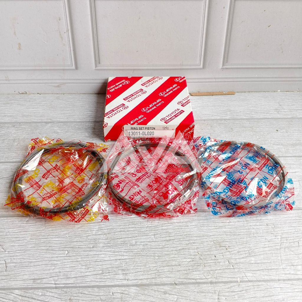 Jual RING SEHER PISTON STD SET TOYOTA HILUX FORTUNER INNOVA DIESEL 2KD ...