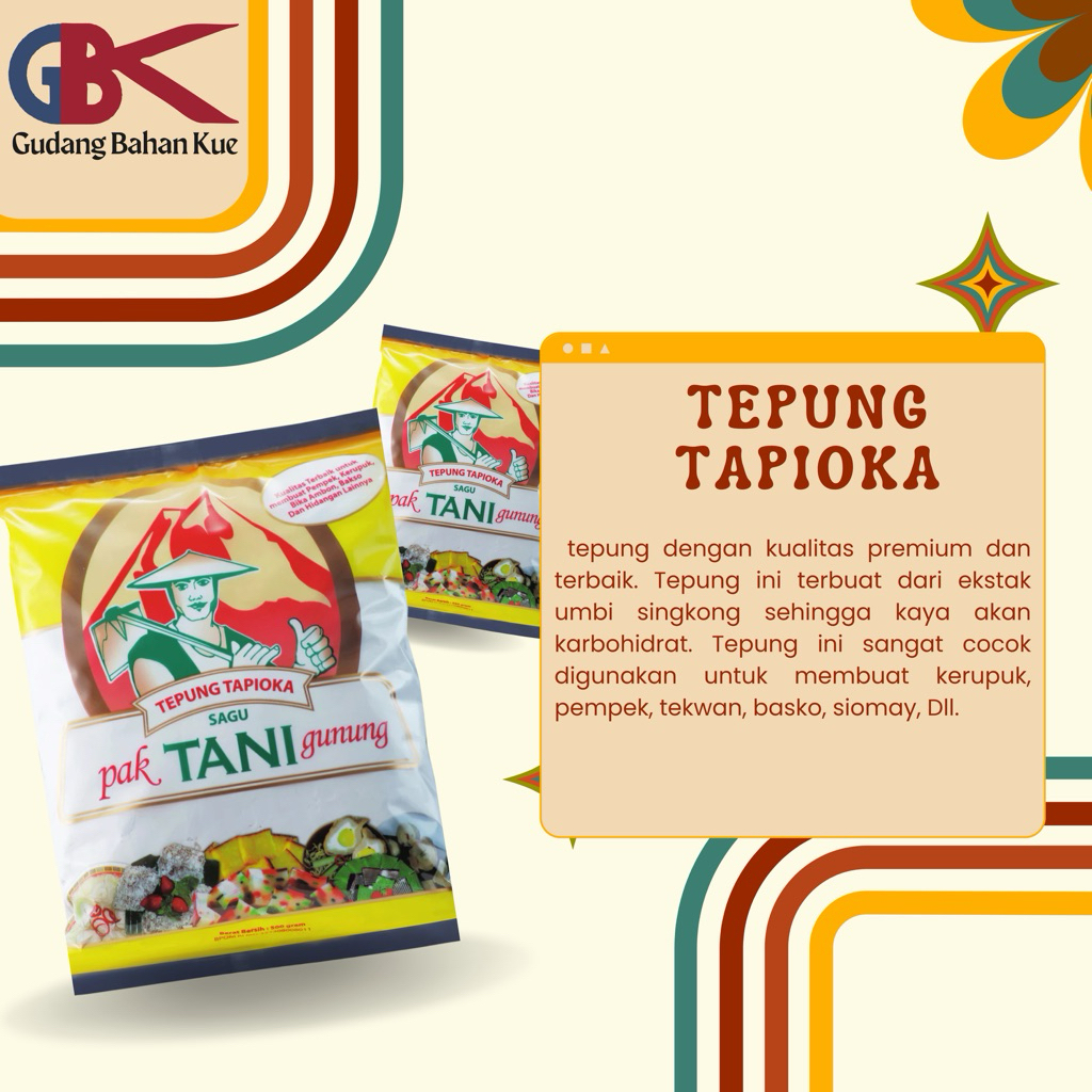 Jual Tepung Tapioka Pak Tani Gunung | Shopee Indonesia
