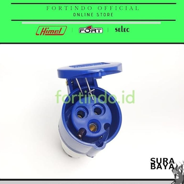 Jual CEE 223 3Pole 32A MOBILE SOCKET INDUSTRIAL MOUNTING LISTRIK FORT ...