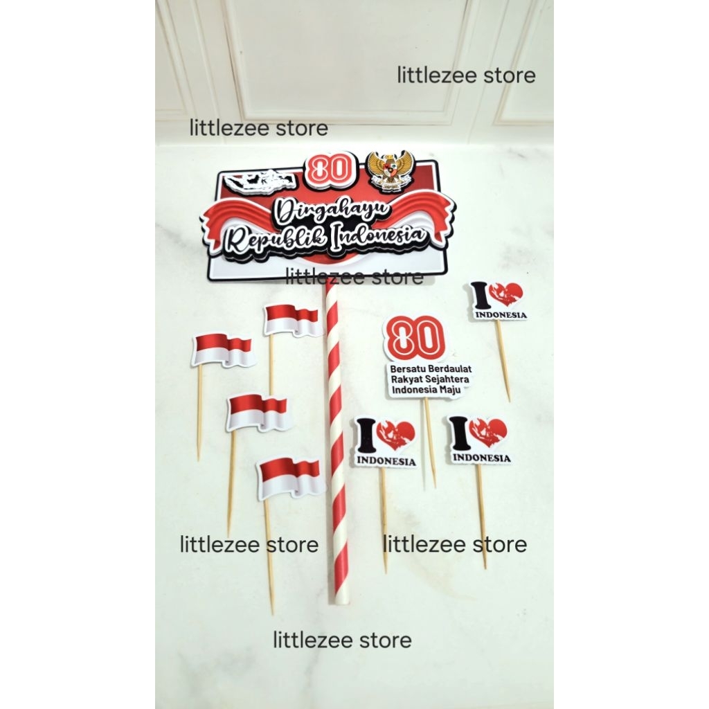 Jual TOPPER TUMPENG / TOPPER TUMPENG 17 AGUSTUS / HIASAN TUMPENG ...