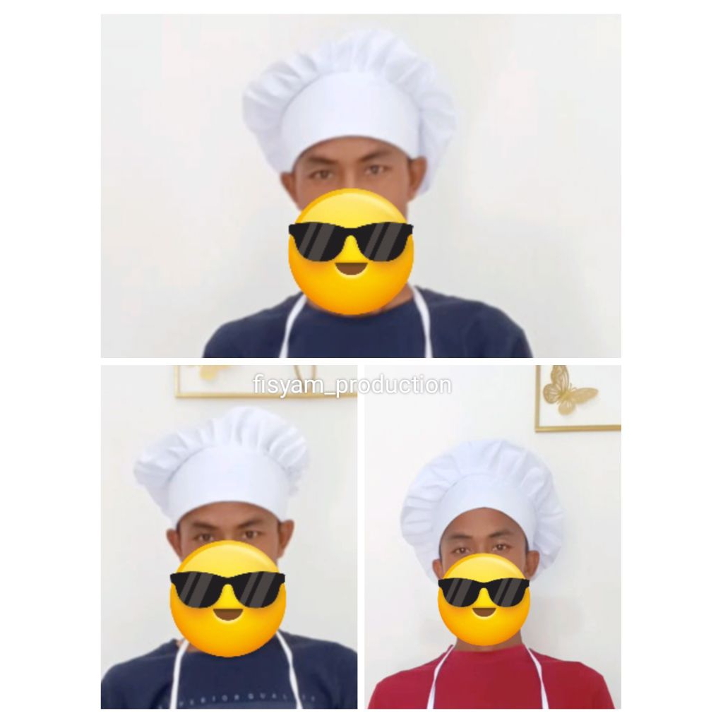 Jual TOPI CHEF KOKI DEWASA(TOPI SAJA) | Shopee Indonesia