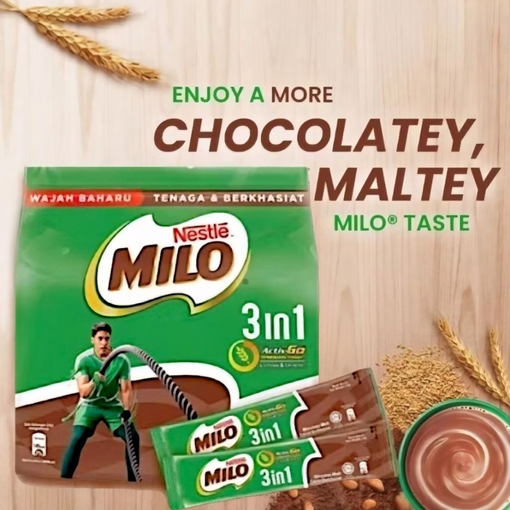 Jual MILO 3in1 | Minuman Cokelat Malt Chocolate | Shopee Indonesia