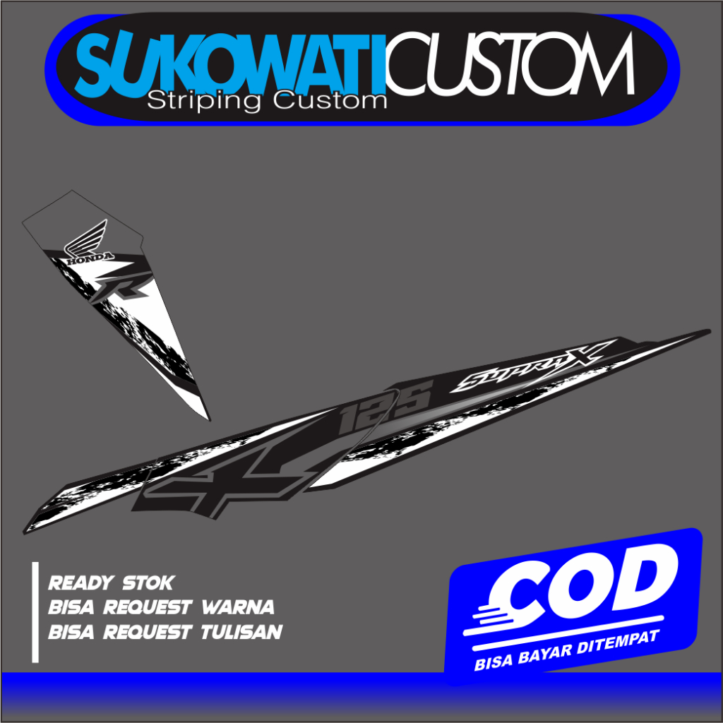 Jual STRIPING SUPRA 125 BATMAN / striping supra x 125 batman | Shopee ...