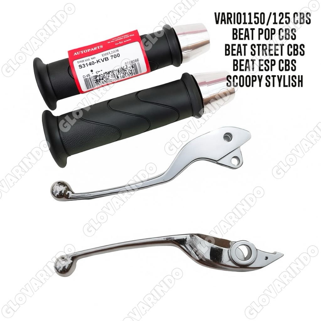 Jual Promo Paket 3in1 Handle rem Chrome + Handgrip Honda + Jalu Pcx ...