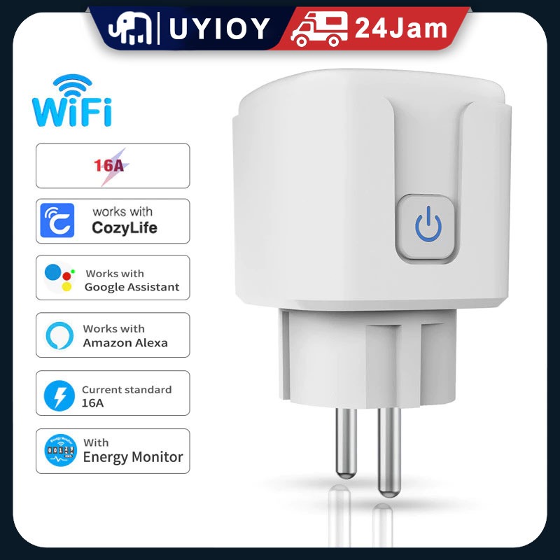 Jual WiFi Smart Plug 16A Wireless Saklar with Colokan Energy Monitoring ...