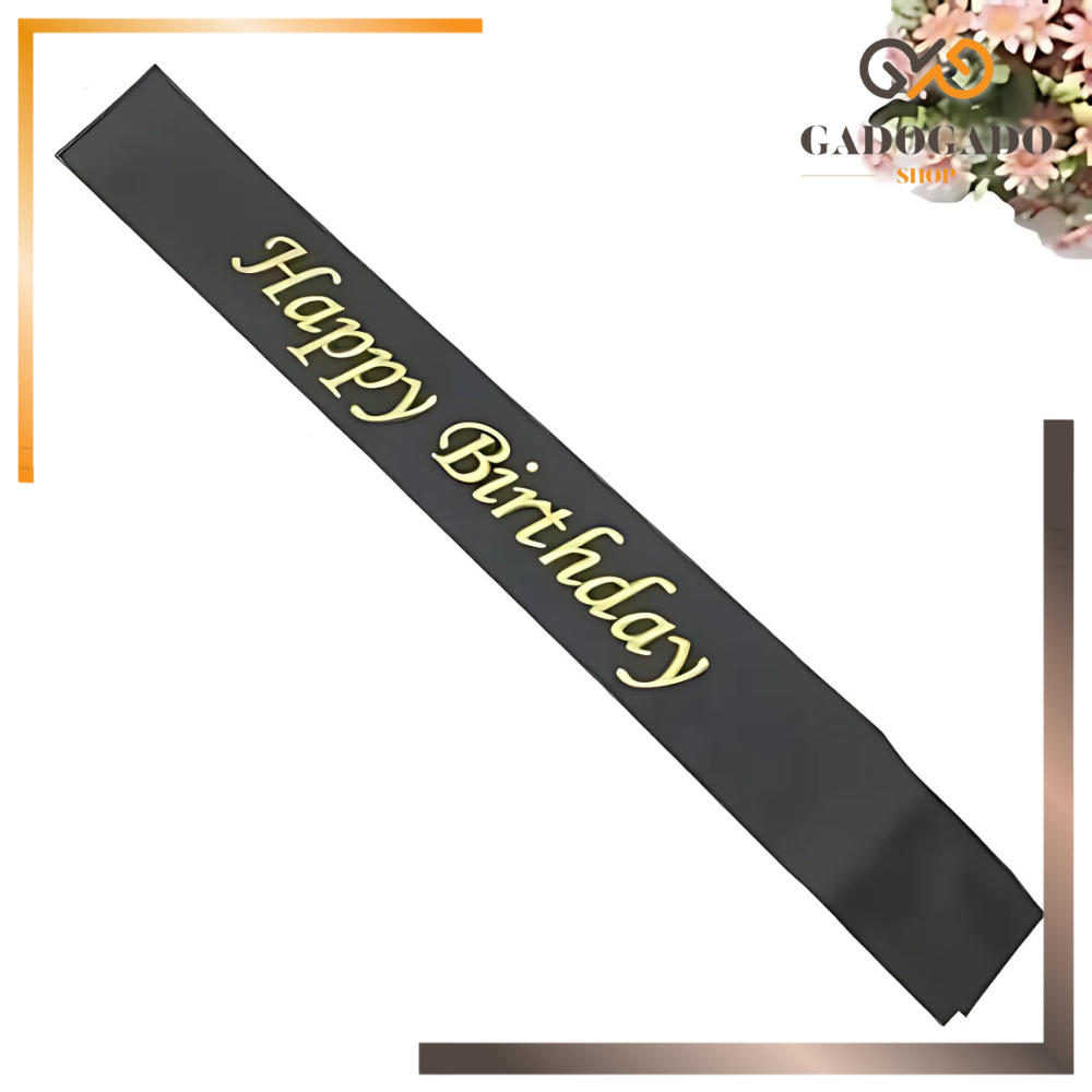 Jual GGS Selempang Ulang tahun Sash Happy Birthday Girl Bride To Be ...