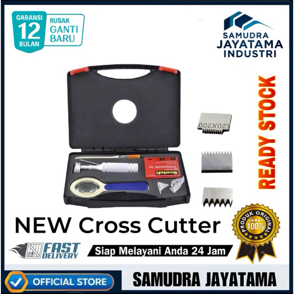 Jual NEW Cross Cutter Adhesion Tester Cross Cut Tester Kit including ...