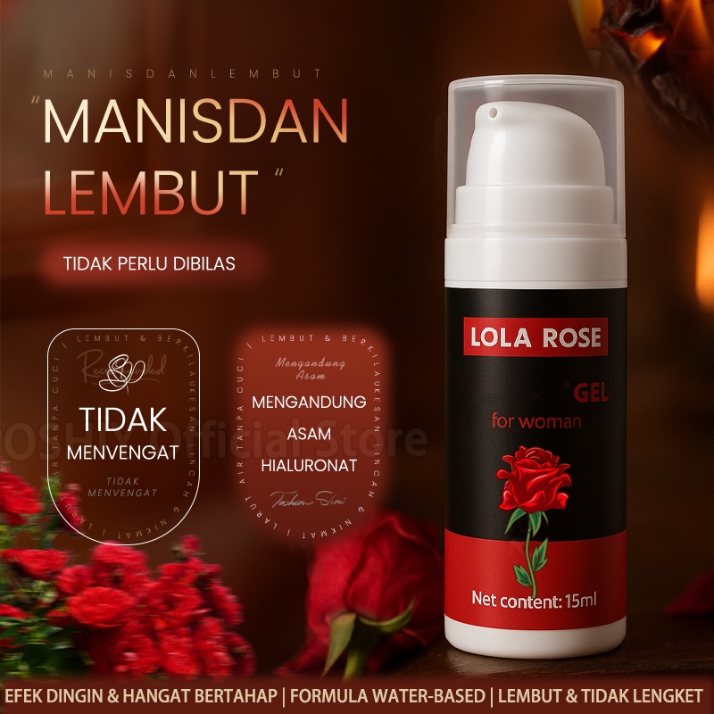 Jual LOLA ROSE Pelumas Wanita Dewasa 15ml | Gel Sensasi Efek Dingin & Hangat | Untuk Momen ...