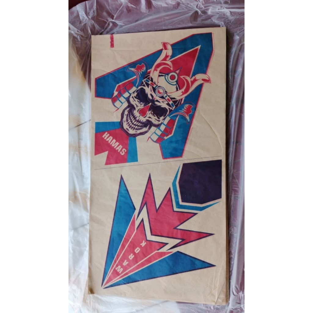 Jual kertas layangan sablon 2 warna 25 lembar jadi 50 layangan | Shopee ...