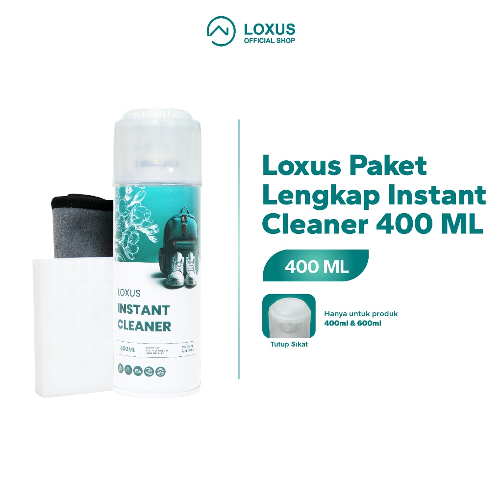 Jual Loxus Paket Lengkap Instant Cleaner 400ml | Shopee Indonesia