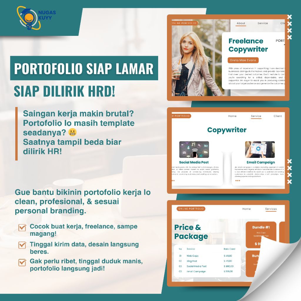 Jual Portofolio Profesional Kerja & Magang – Rapi & Siap Pakai (PDF ...