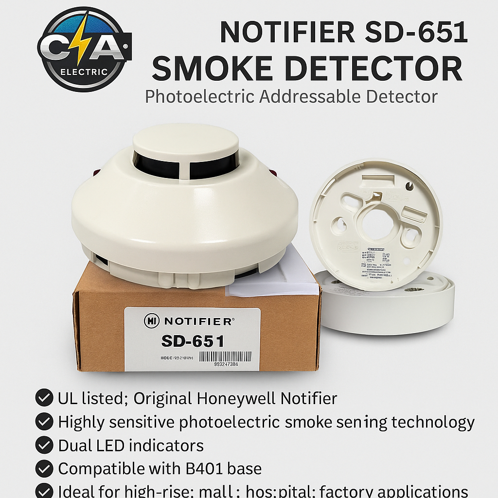 Jual NOTIFIER SMOKE DETECTOR SD 651 + BASE 401 ORIGINAL GARANSI ...