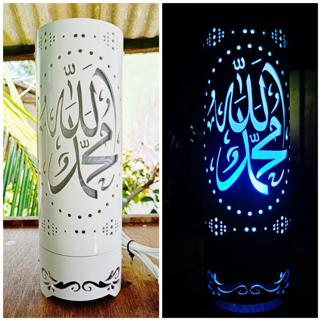 Jual lampu hias/lampu tidur pvc paralon kaligrafi | Shopee Indonesia