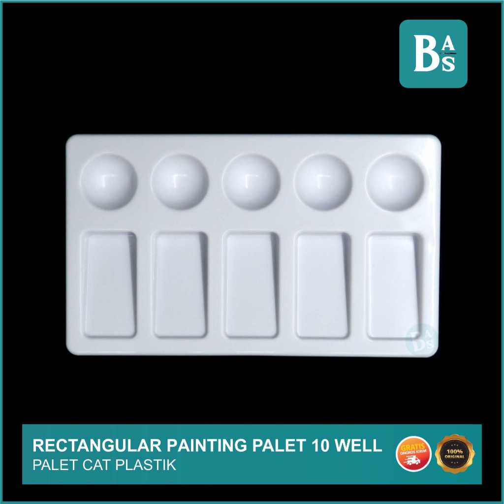 Jual Rectangle Paint Palette BV112 - Palet Lukis Persegi - Bali Art ...
