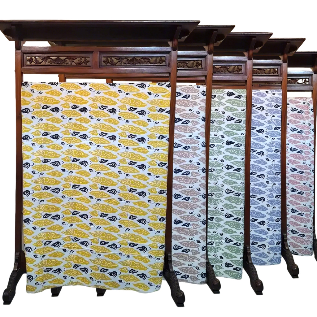 Jual BATIK SALMA Kain Batik Rayon Halus Motif Mega Mendung Cirebon ...