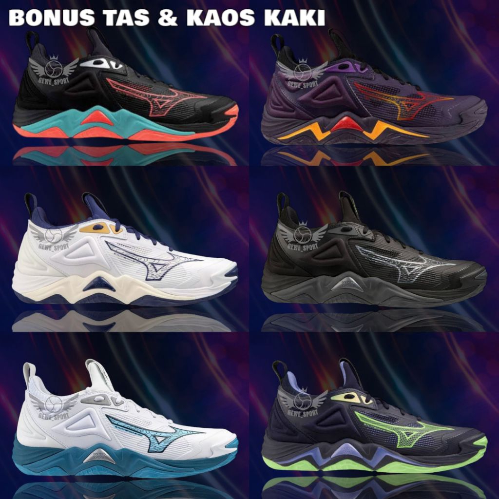 Jual sepatu mizuno wave momentum 3 low grade ori bonus kaos kaki ...