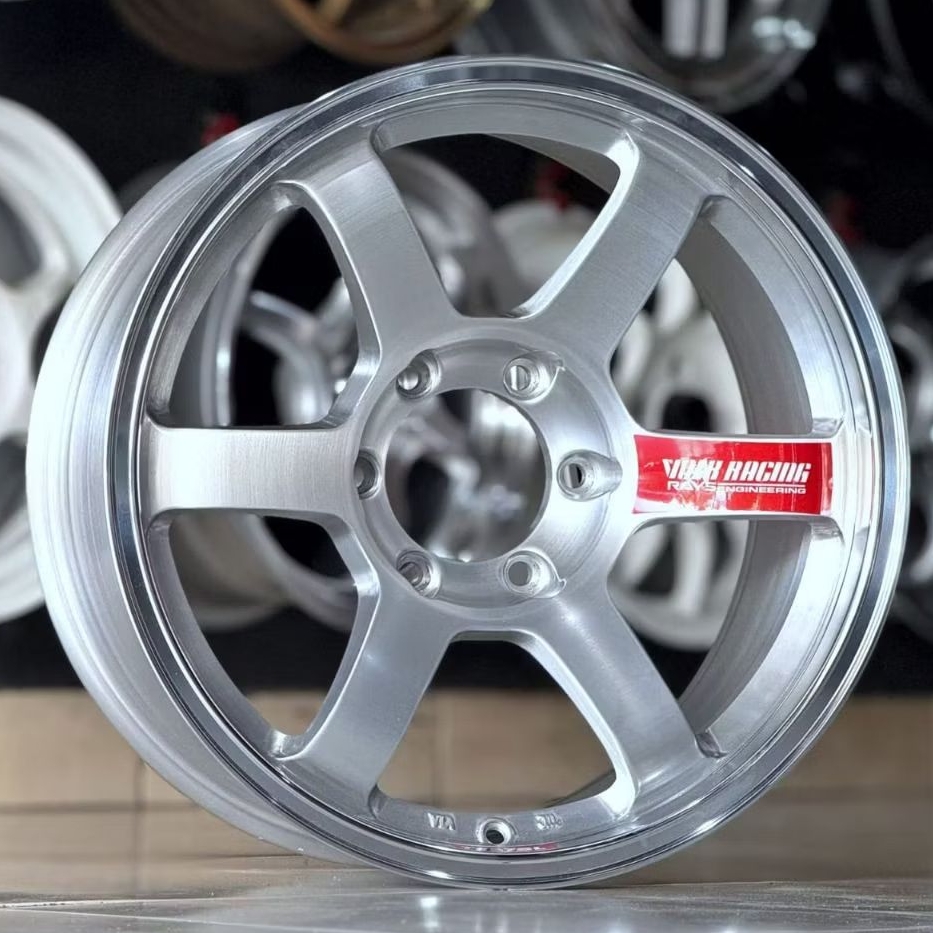 Jual velg mobil TE37 SL R18 BRUSH LIPS POLIS PCD 6X139,7 velg racing R18 velg mobil ring 18 velg ...