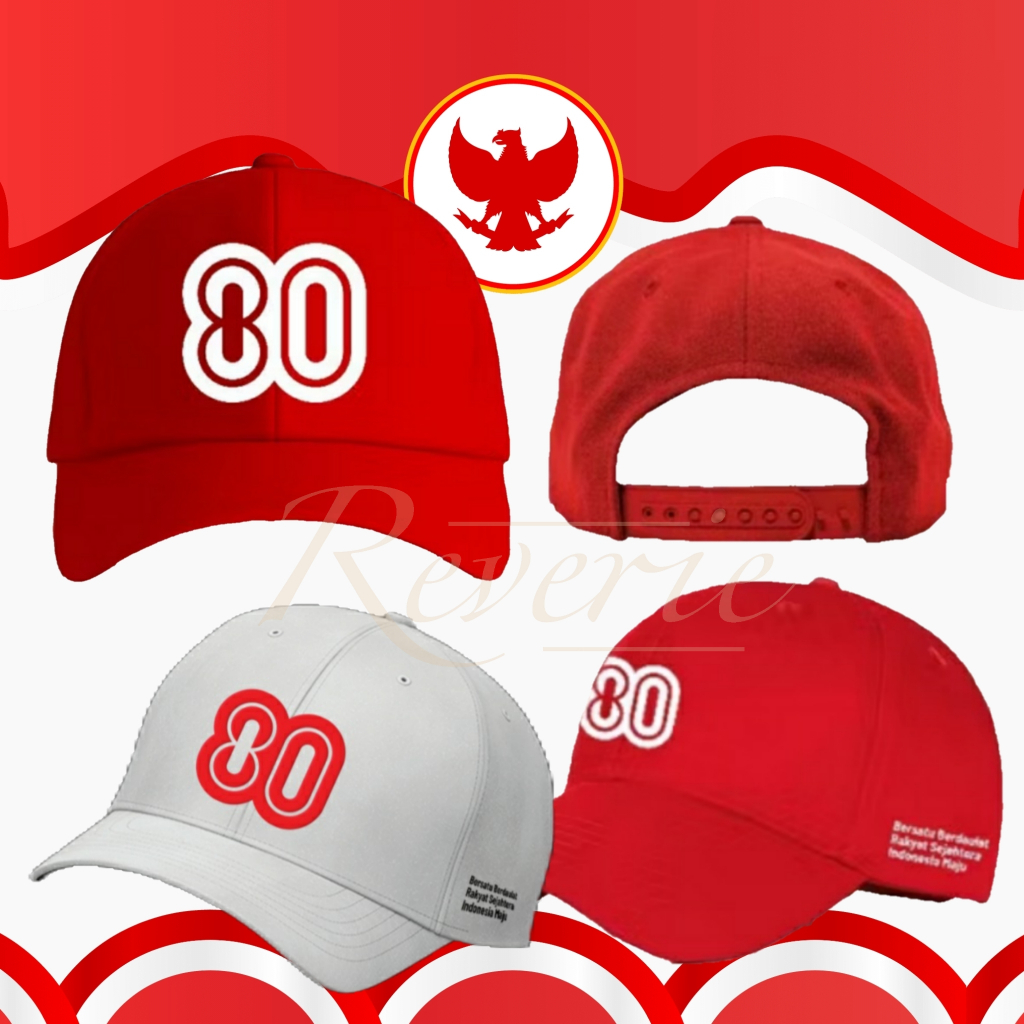 Jual TOPI BASEBALL HUT RI KE 80 TAHUN 2025 SNAPBACK CAP KEMERDEKAAN ...