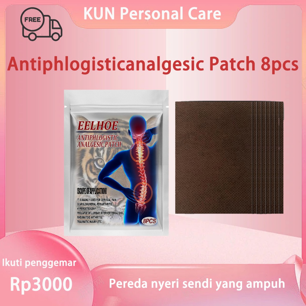 Jual Eelhoe Antiphlogisticanalgesic Patch 8pcs/Box Scapulohumeral ...