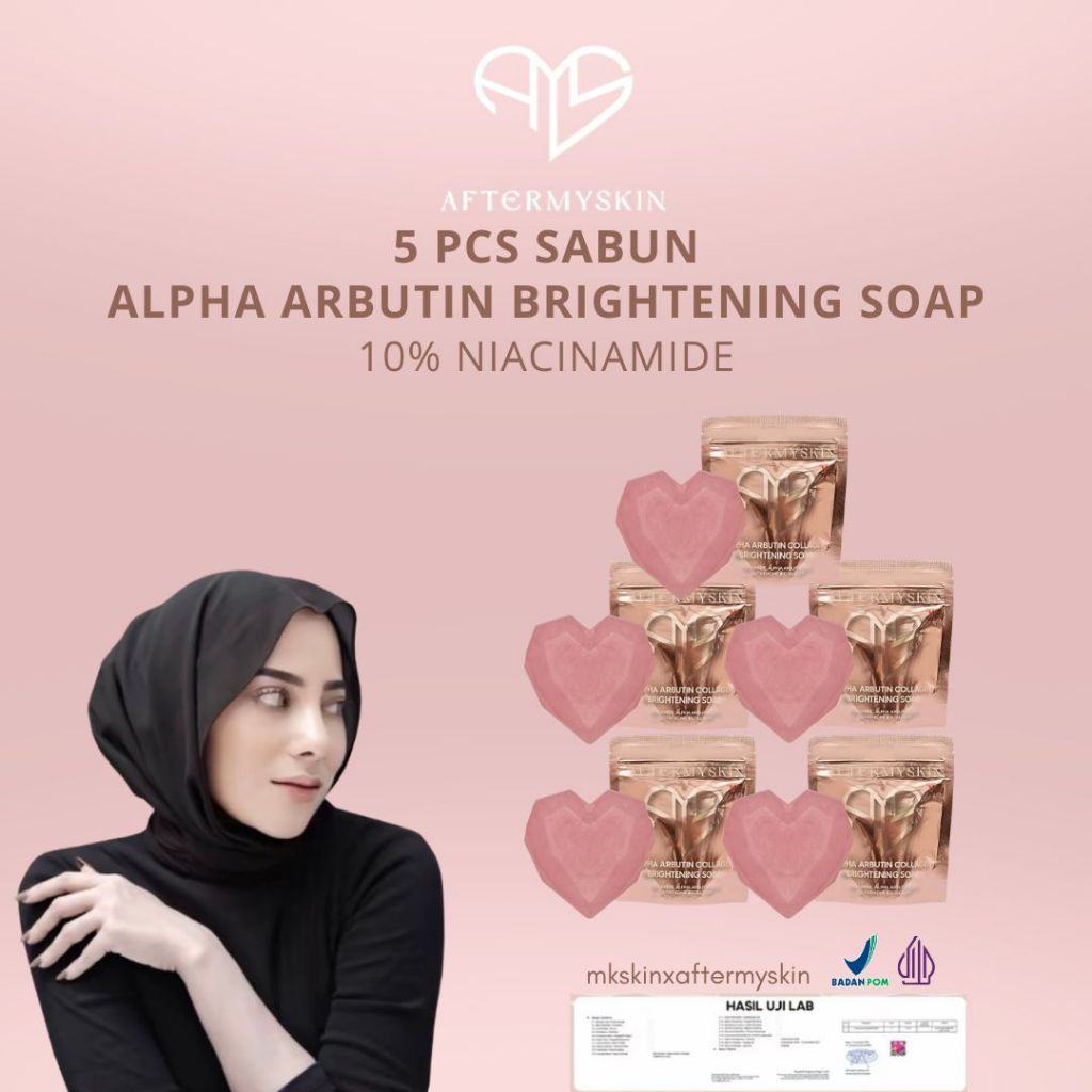 Jual AFTER MY SKIN | ALPHA ARBUTIN BRIGHTENING SOAP | SABUN AFTERMYSKIN ...