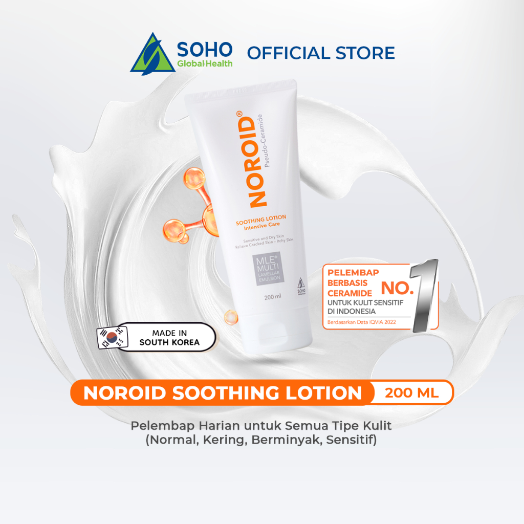 Jual Noroid Soothing Lotion Pelembap Moisturizer Harian Untuk Semua ...