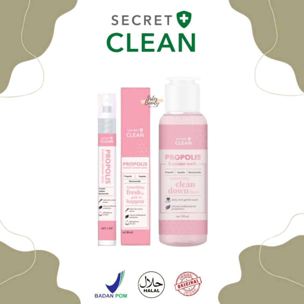 Jual SisterBeauty - Secret Clean Propolis Feminime Wash Clean Down ...